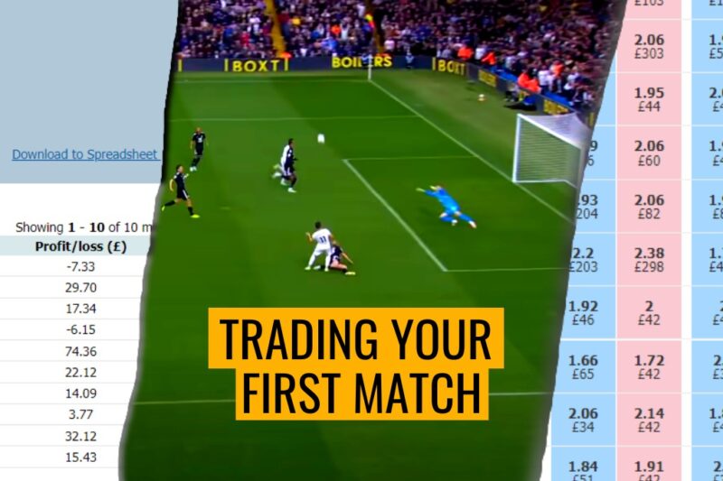 How to Trade Your First Football Match Successfully: Pro Tip